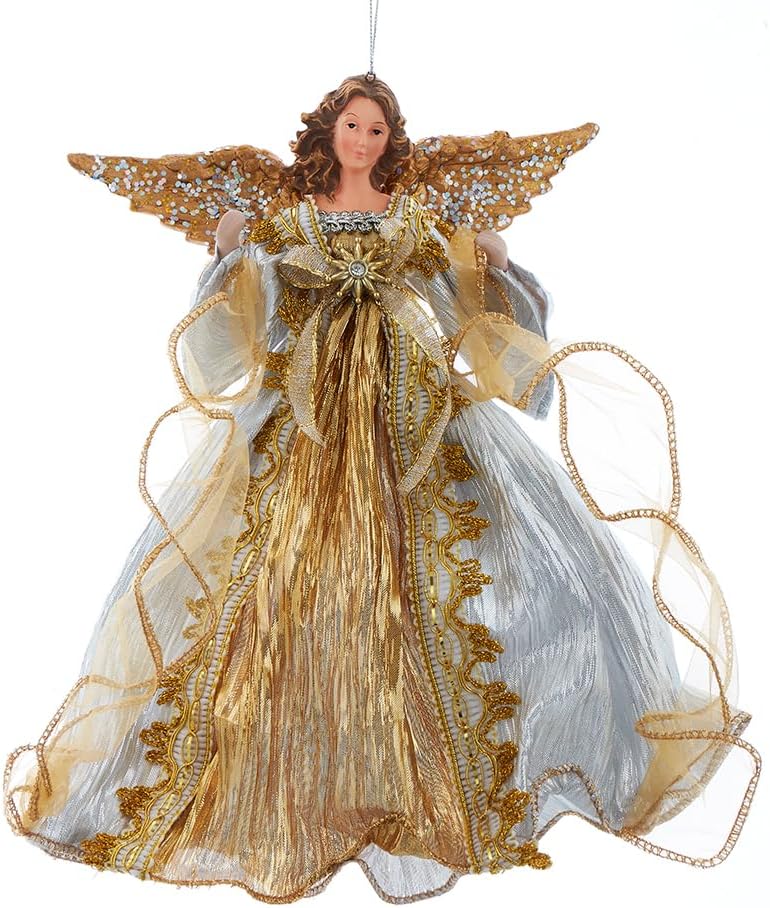 Amazon.com: Ombre Gold and Silver Flying Angel Ornament 12 Inch : Home ...