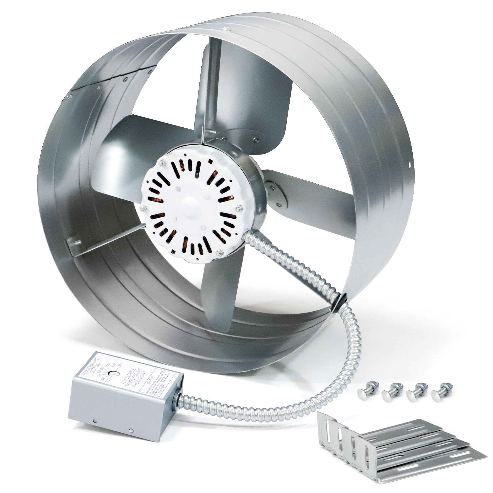 Amazon.com: Hipoilk Gable Mount Power Attic Fan with Adjustable ...