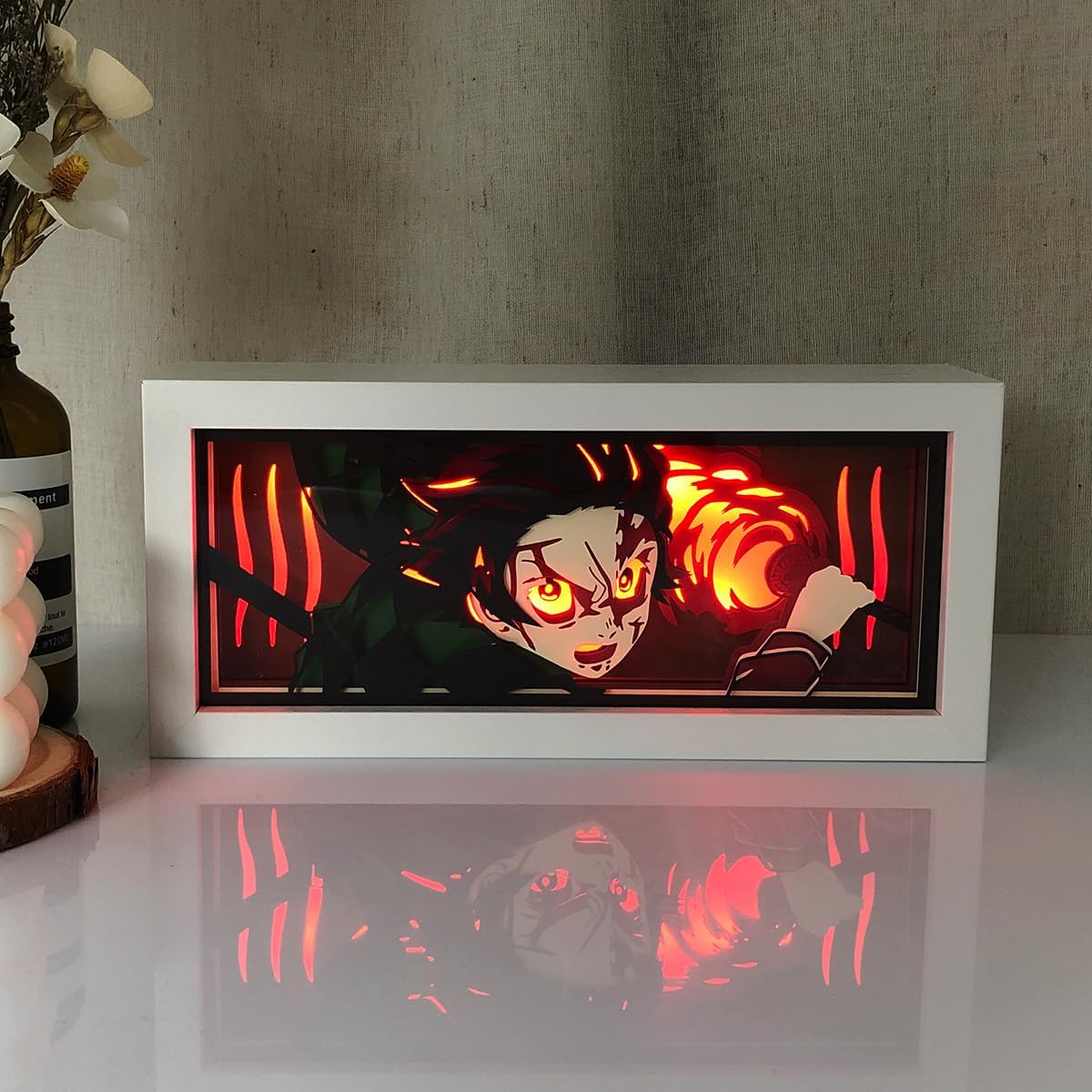 Amazon.com: Papercut LED Light Box, Handmade Manga Paper Sculptures ...