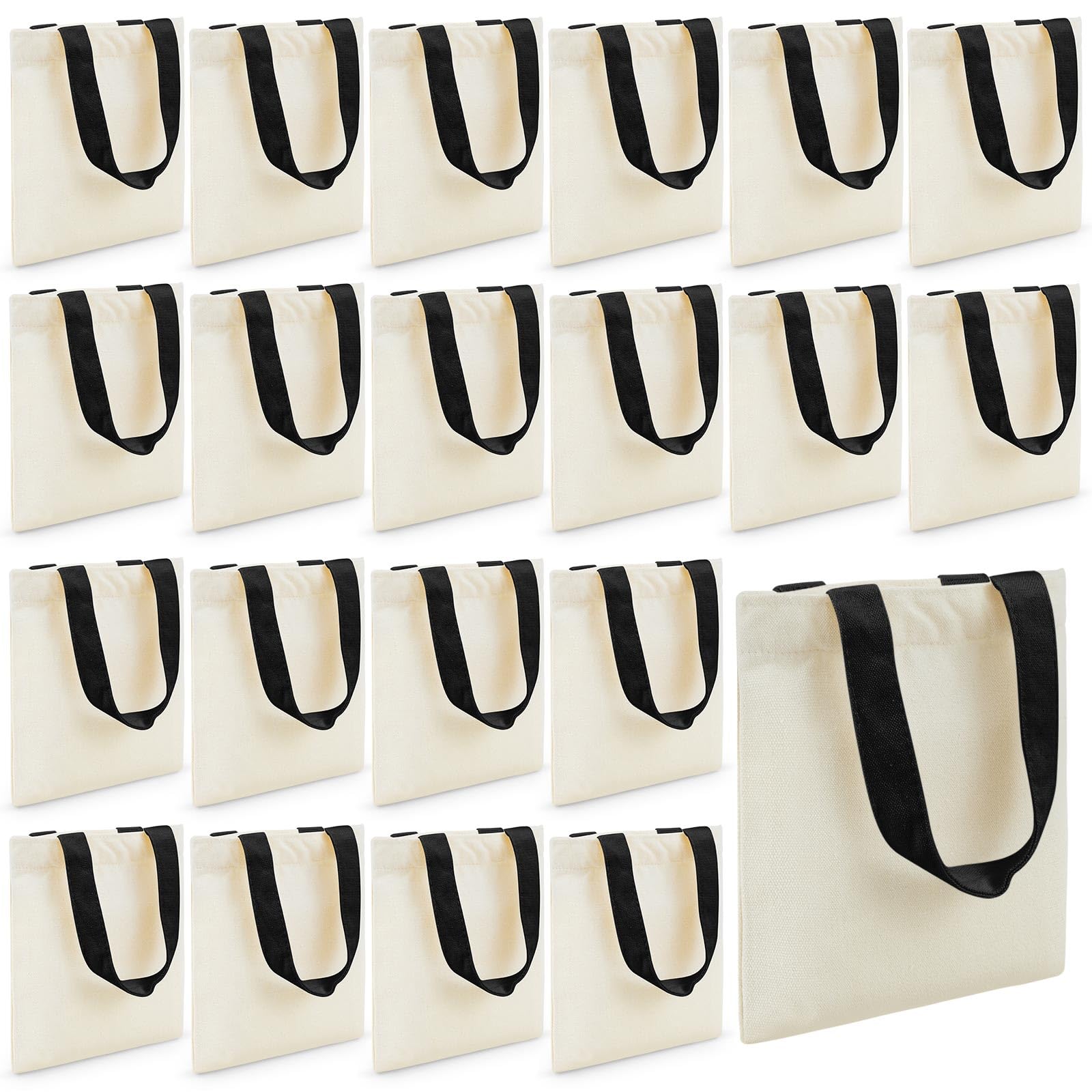 Amazon.com: Amylove 24 Pcs 10 x 10 Inch Mini Tote Bag Sublimation Blank ...