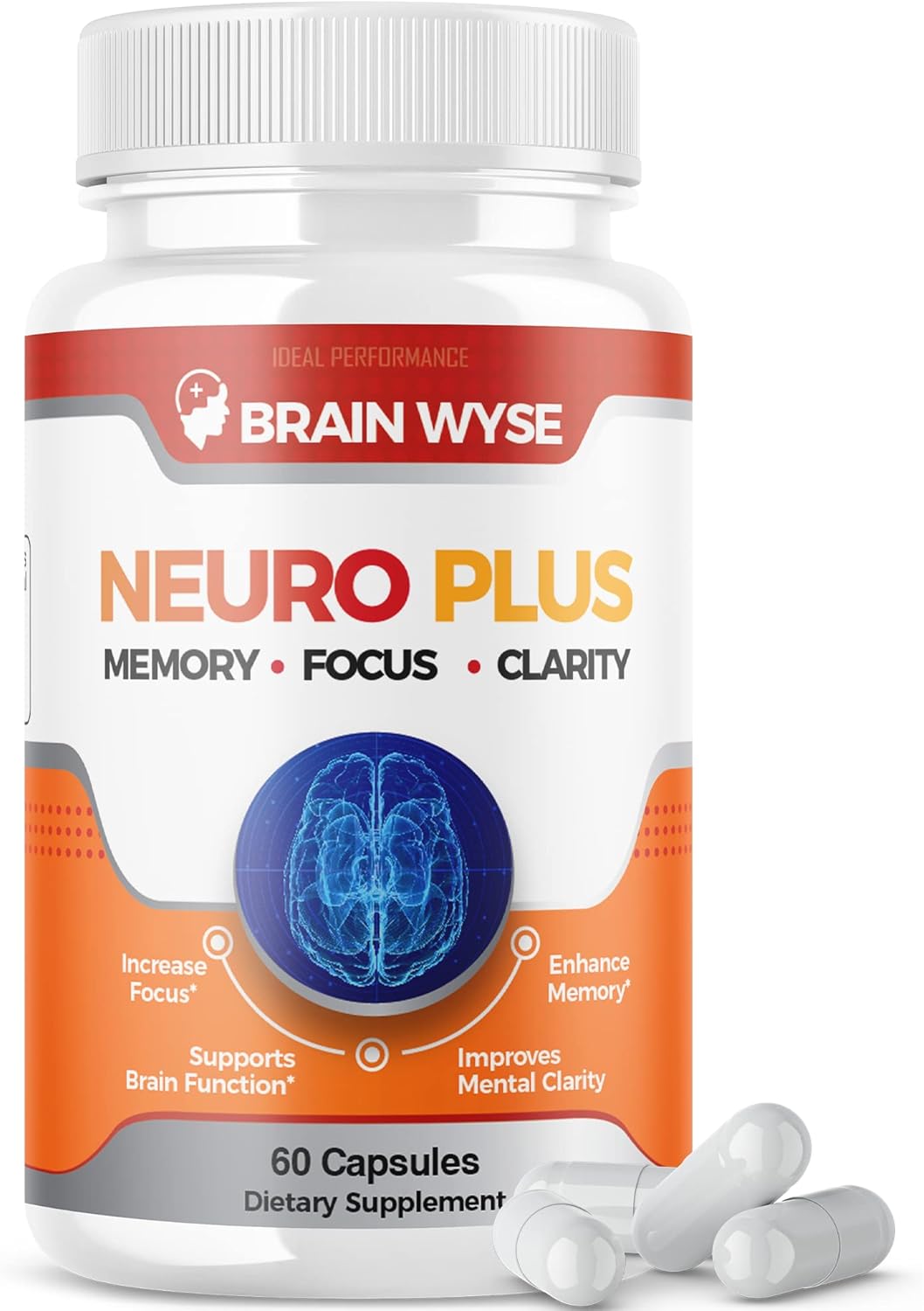 Amazon.com: Neuro Plus Brain and Focus Supplement Brain Wyse Pill (60 ...