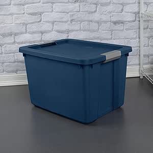 Amazon.com - Large Storage Bin, 20 Gallon Plastic Storage Container ...