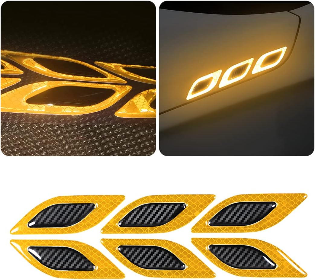 Amazon.com: 3D Strong Reflective Stripe Sticker for Car Fender Hood ...