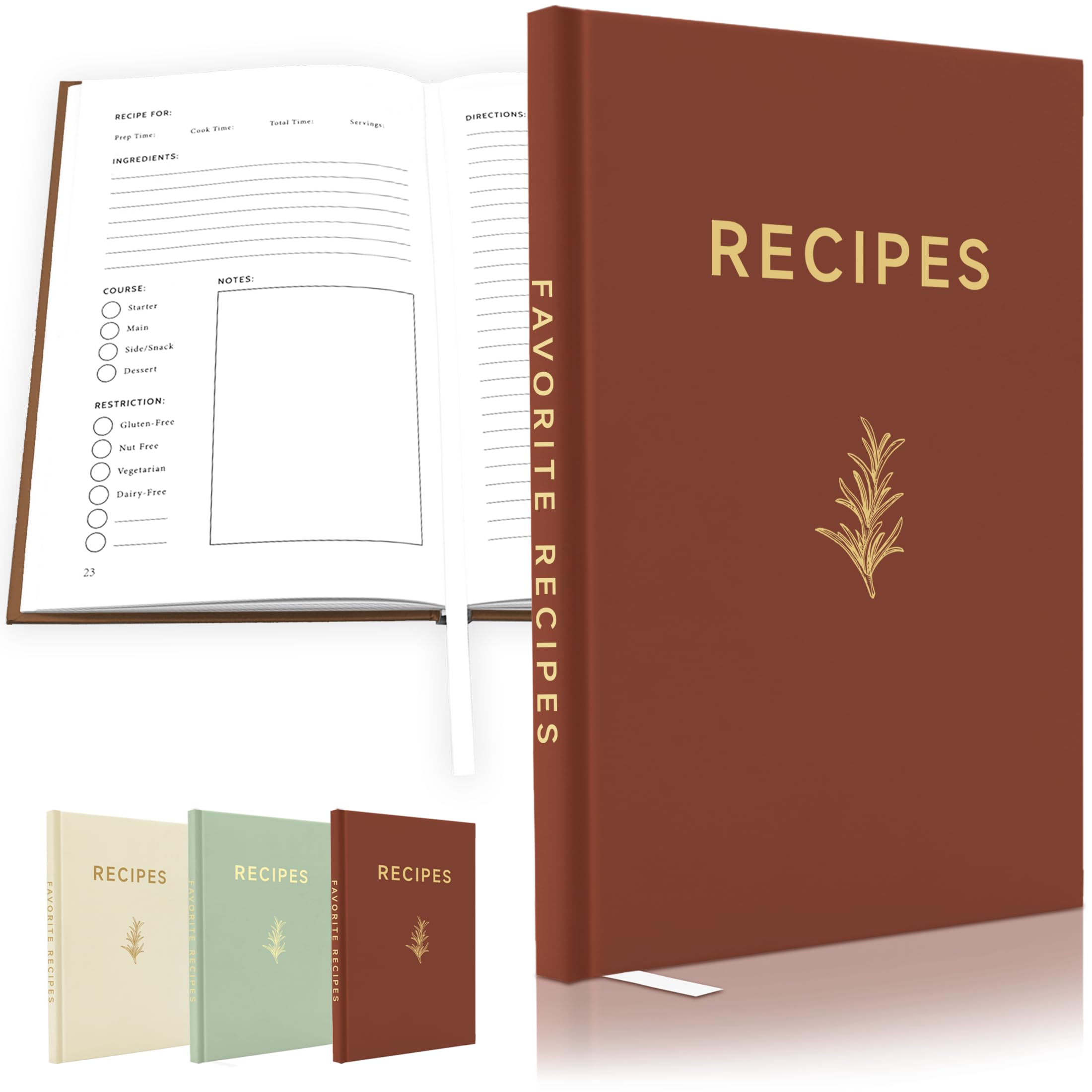 Amazon.com: Perfect Blank Recipe Book - Write In Your Own Recipes ...