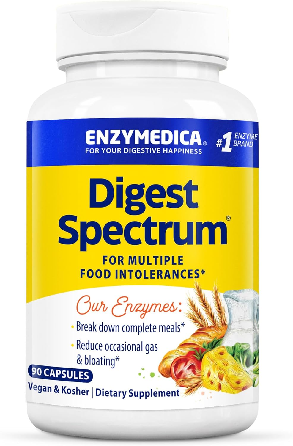 Amazon.com: Enzymedica Digest Spectrum, Digestive Enzymes for Multiple ...