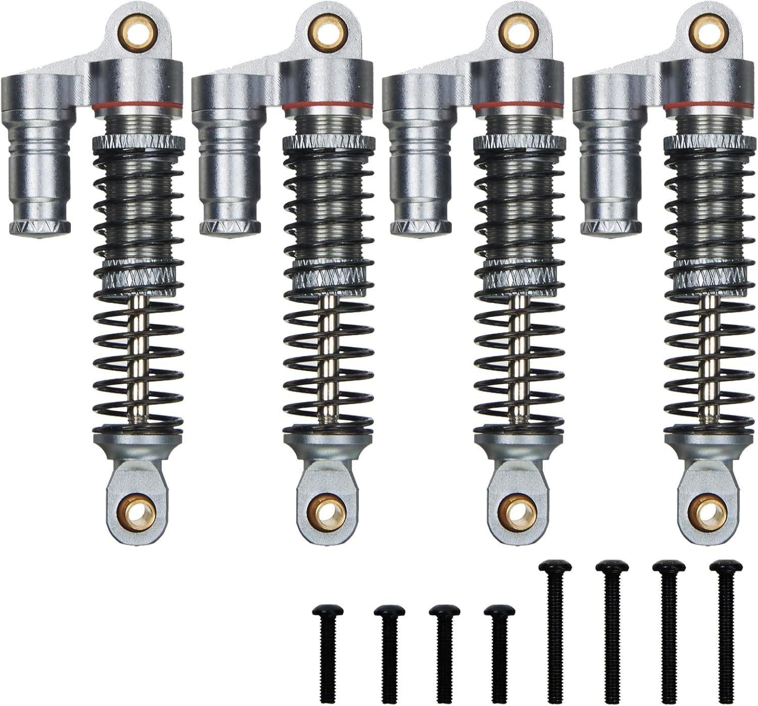 Amazon.com: HOBOHY 1/18 50mm RC Oil Filled Shock Absorbers Long ...