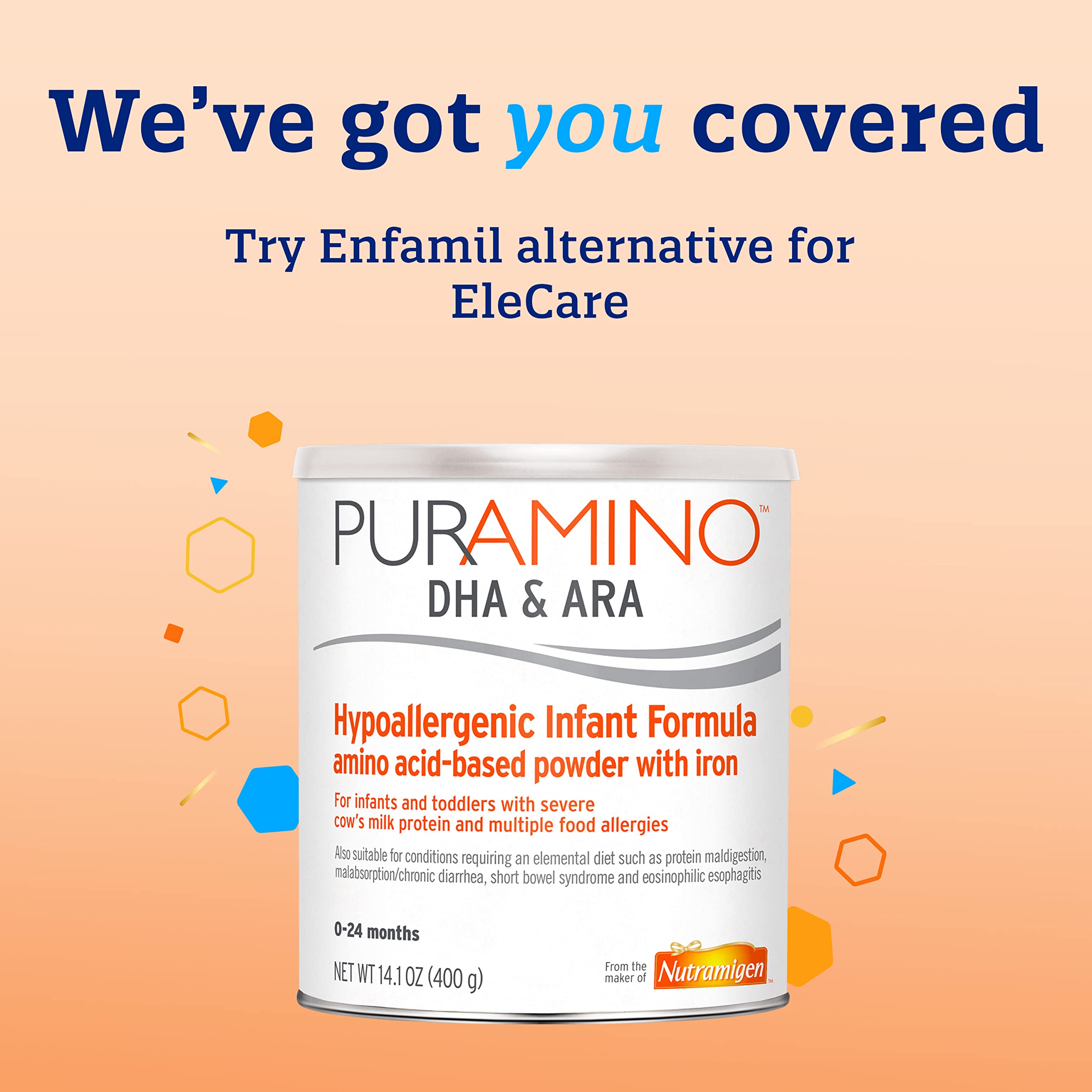 Snapklik.com : Enfamil PurAmino Hypoallergenic Infant Drink, For Severe ...