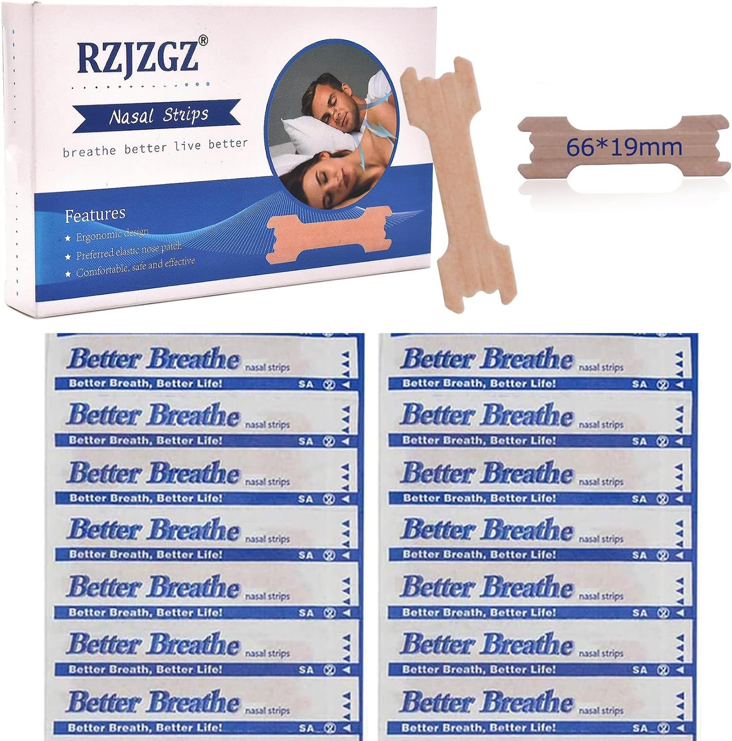 Amazon.com: RZJZGZ Large Better Breathe Nasal Strips to Reduce Snoring ...