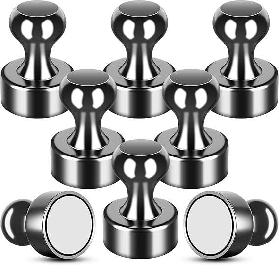 FINDMAG Minimalist Black Metal 8 Pack 12 x 16 mm Neodymium Magnets ...