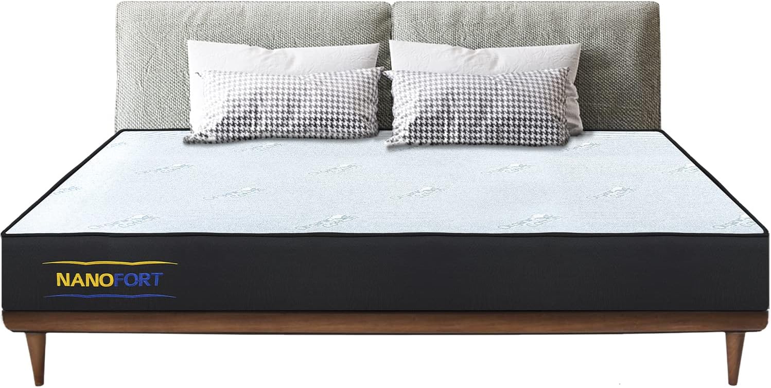 NANOFORT Rack & Pack Colchon King Size Tecnologia Memory Foam 200 X 190 Cm para Cama Espuma de ...