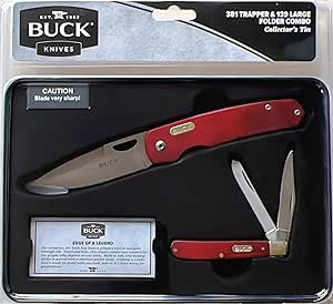 Amazon.com : Buck Knives Limited Edition 381 Trapper & 139 Folding ...