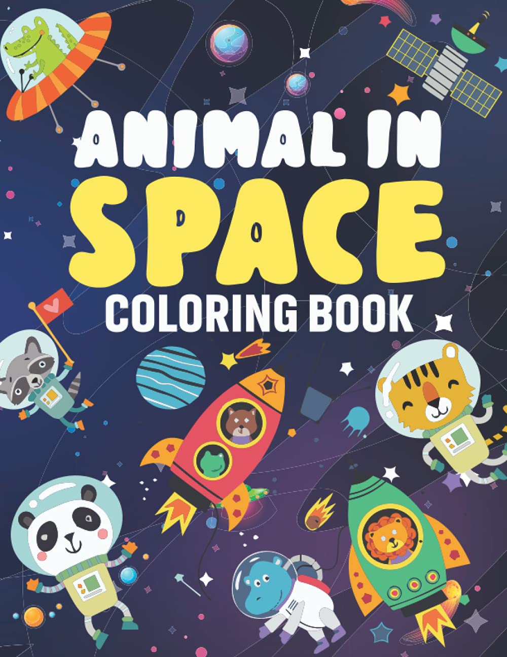 Animals In Space Coloring Pages Space Themed Mini Book