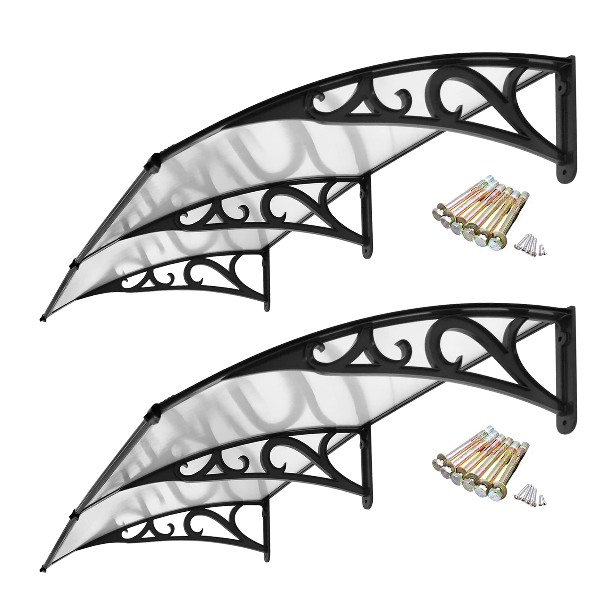 Amazon.com : SUPER DEAL 2 Pack of 40 x 80" Overhead Door Window Outdoor ...