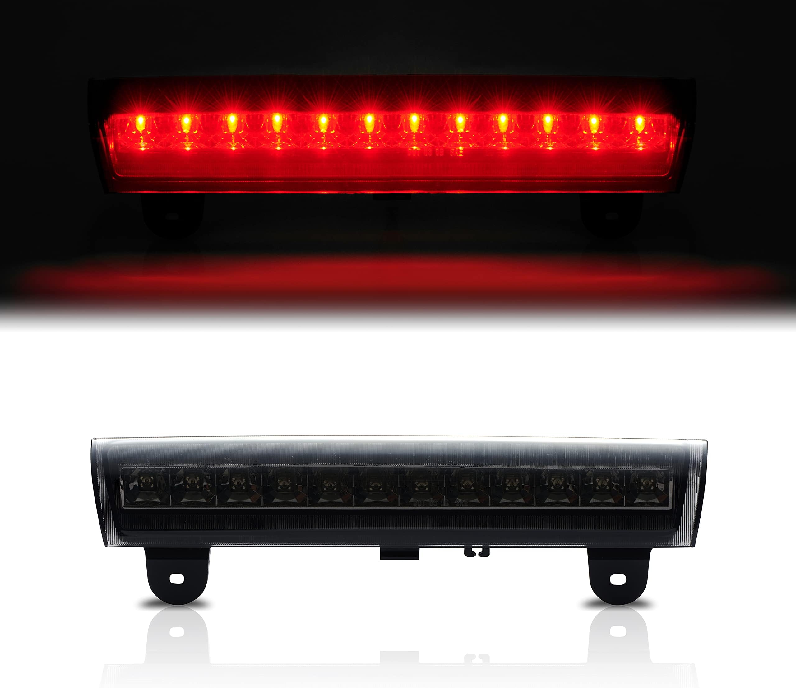 Amazon.com: Auto Dynasty Black LED 3rd Third High Mount Brake Light ...