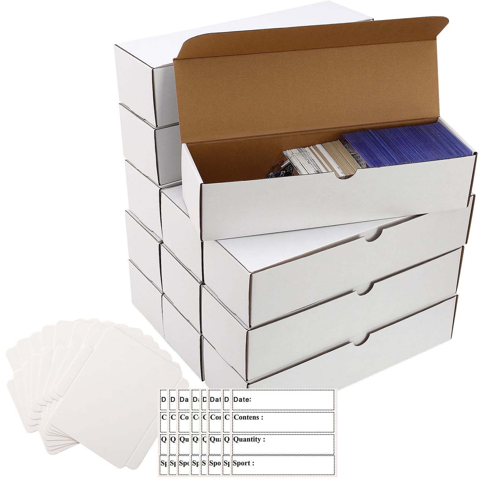 Amazon.com: Card box 9600 Count-12Pack,Trading card storage box with 40 ...