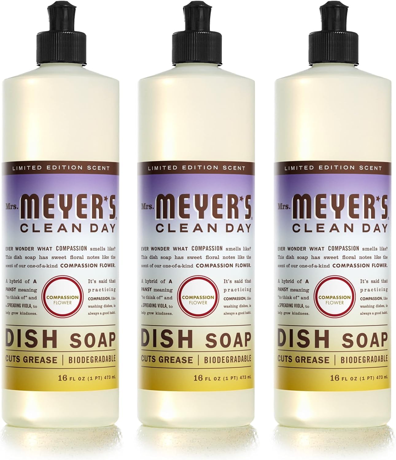 Amazon.com: MRS. MEYER'S CLEAN DAY Compassion Flower 4 Pack Variety ...