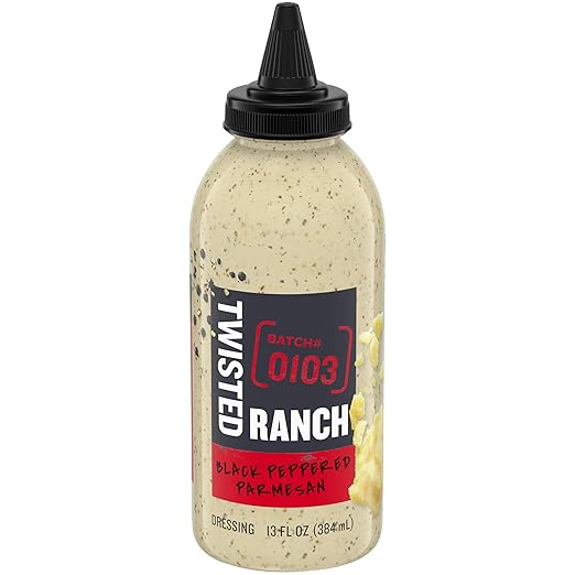 Amazon.com : Twisted Ranch Black Peppered Parmesan Ranch Dressing & Dip ...