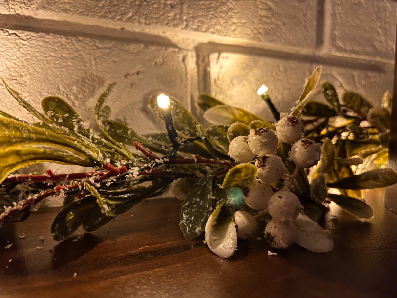 $5/mo - Finance 6 FT Lighted Christmas Garland Pre-lit with 20 LED ...