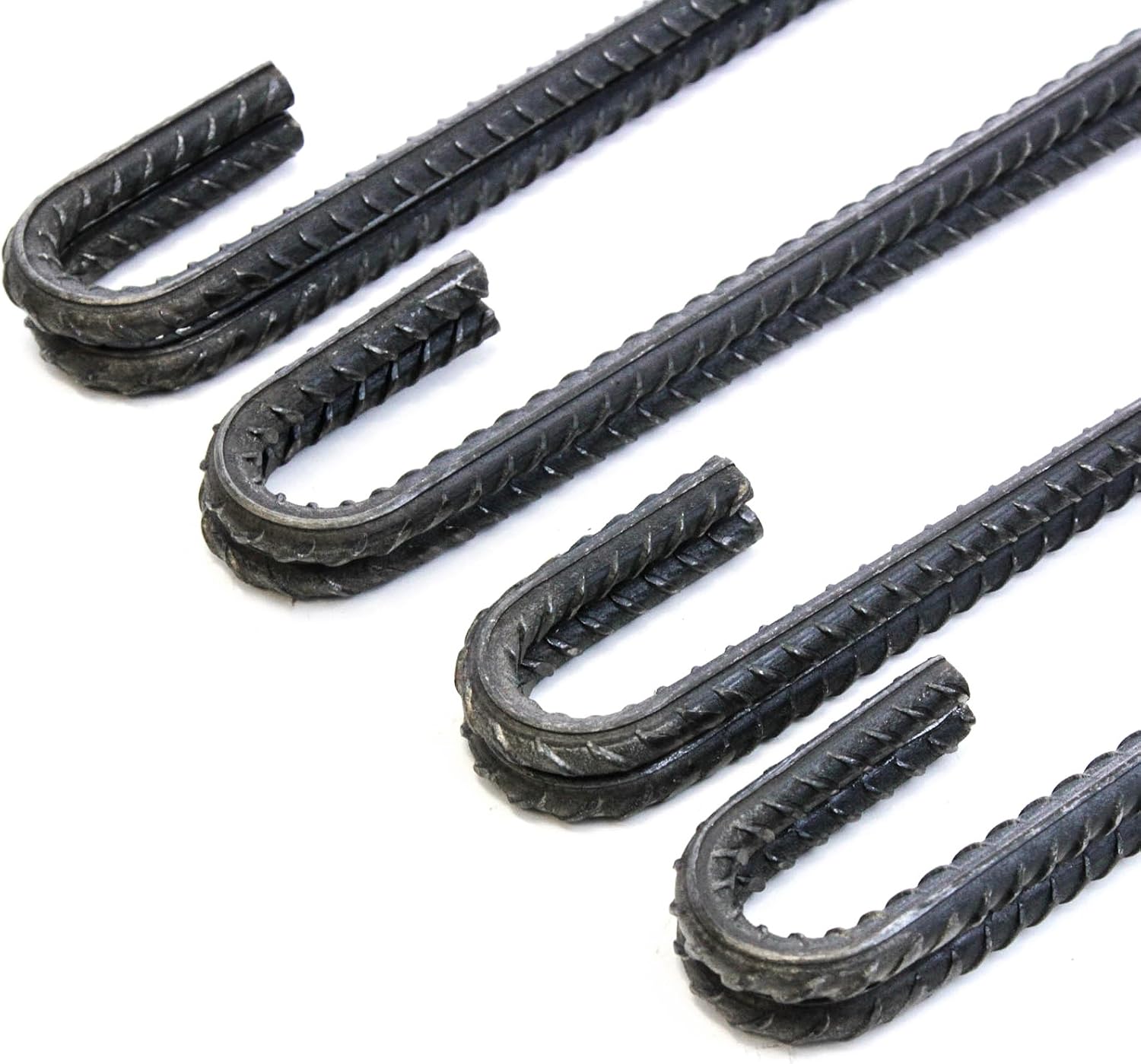 Amazon.com : 8 Pack Thick Steel Rebar Ground Stakes Anchor Landscape ...