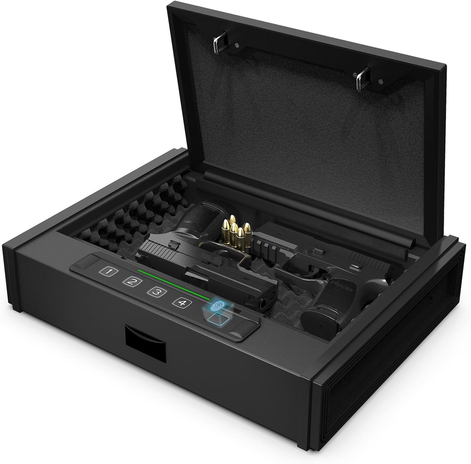 Amazon.com: Gun Safe for Pistols, Biometric Handgun Safe box, Mounted ...