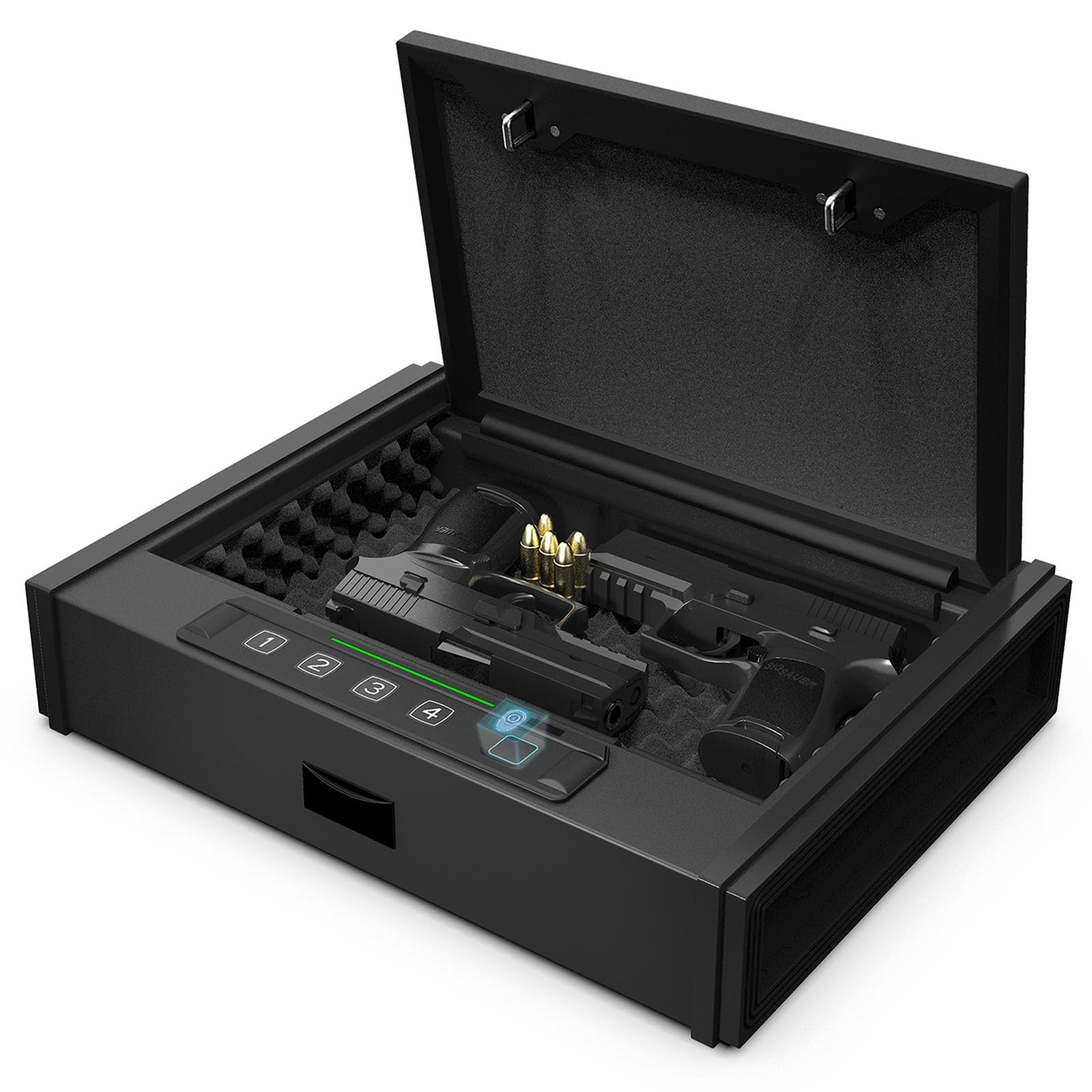 Amazon.com: [ 30% Larger capacity ] Gun Safe for Pistols, Biometric ...