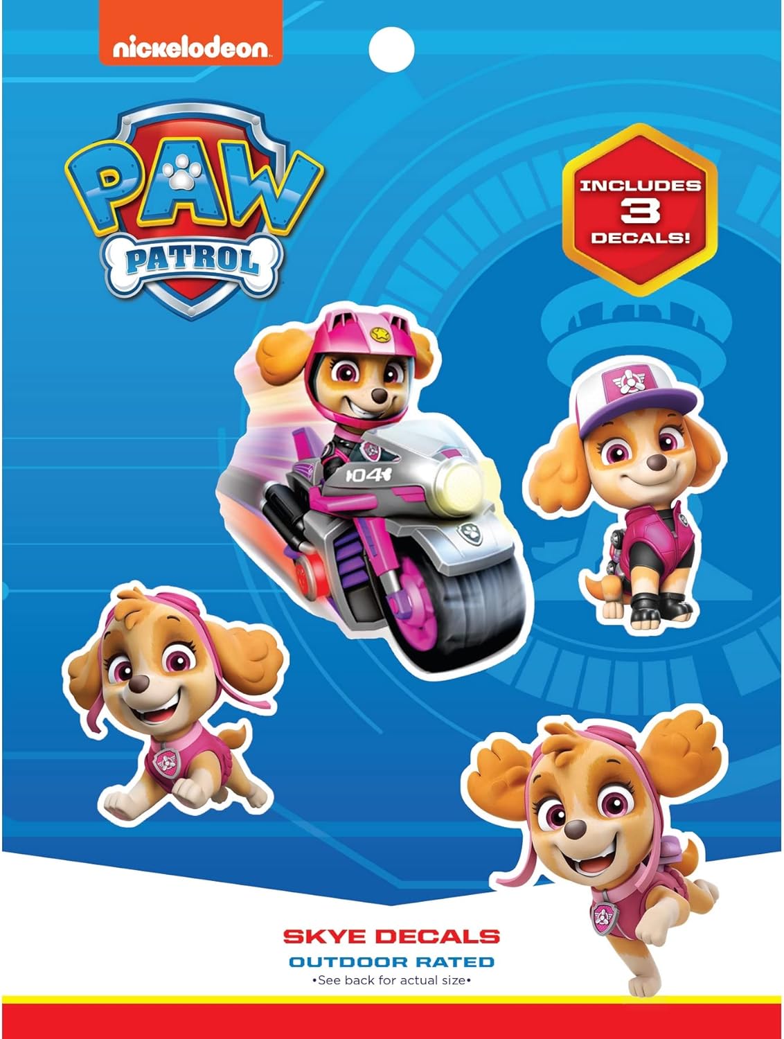 Paw Patrol Skye Decals - Set of 3 Skye Stickers for Kids and Adults ...