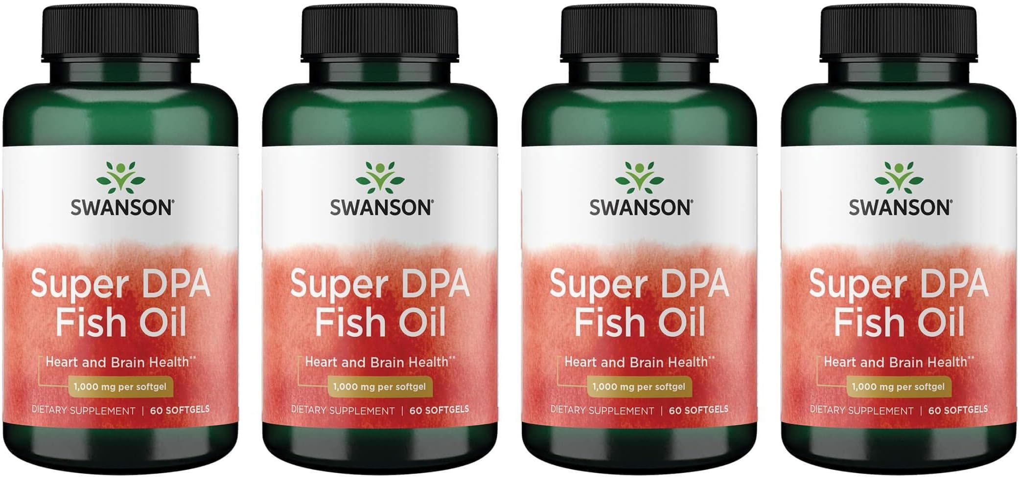 Amazon.com: Swanson Super Dpa Fish Oil 1,000 mg 60 Sgels 4 Pack ...