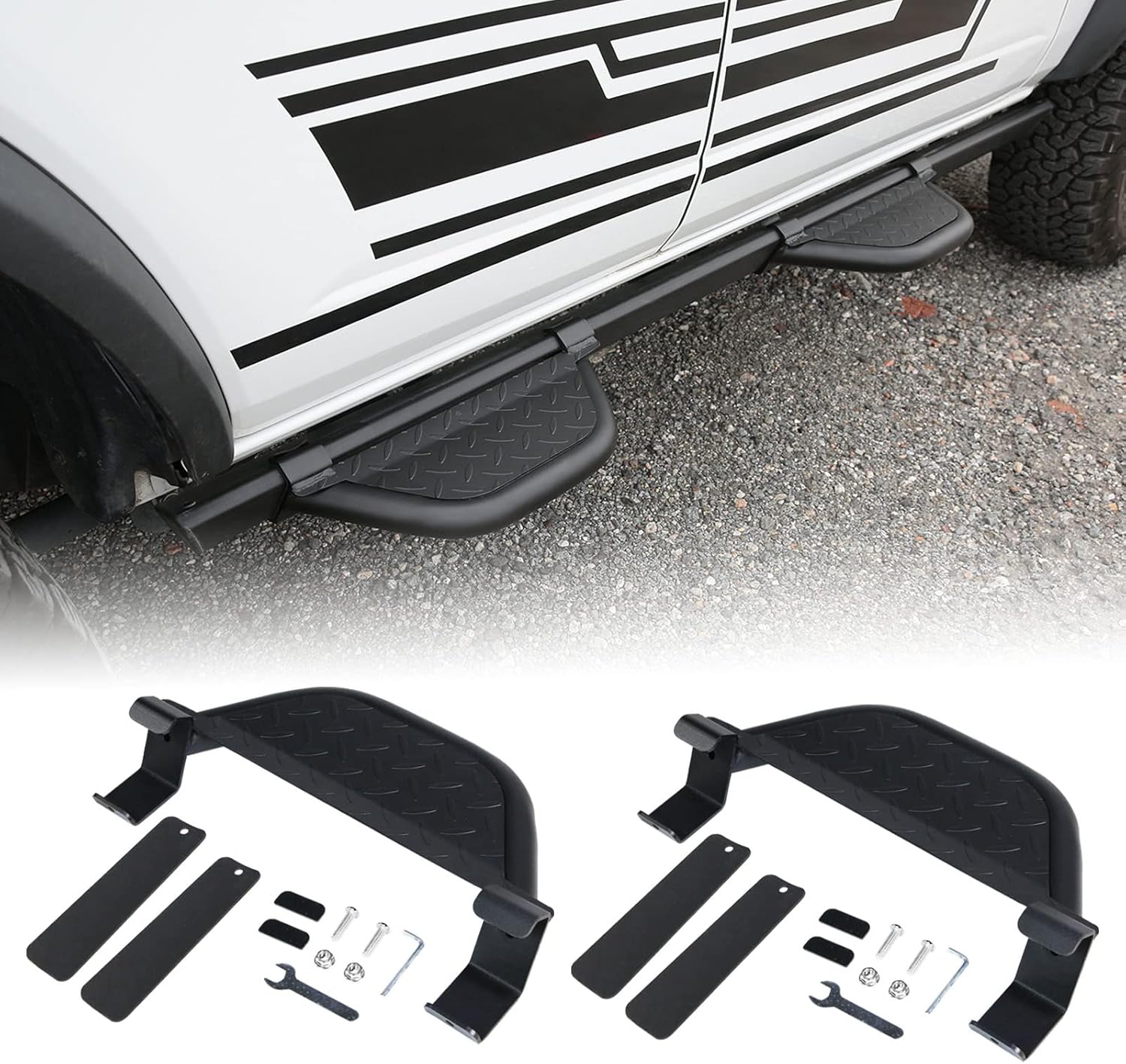 Amazon.com: ROADER Bronco Side Steps for Ford Bronco Accessories 2021 ...