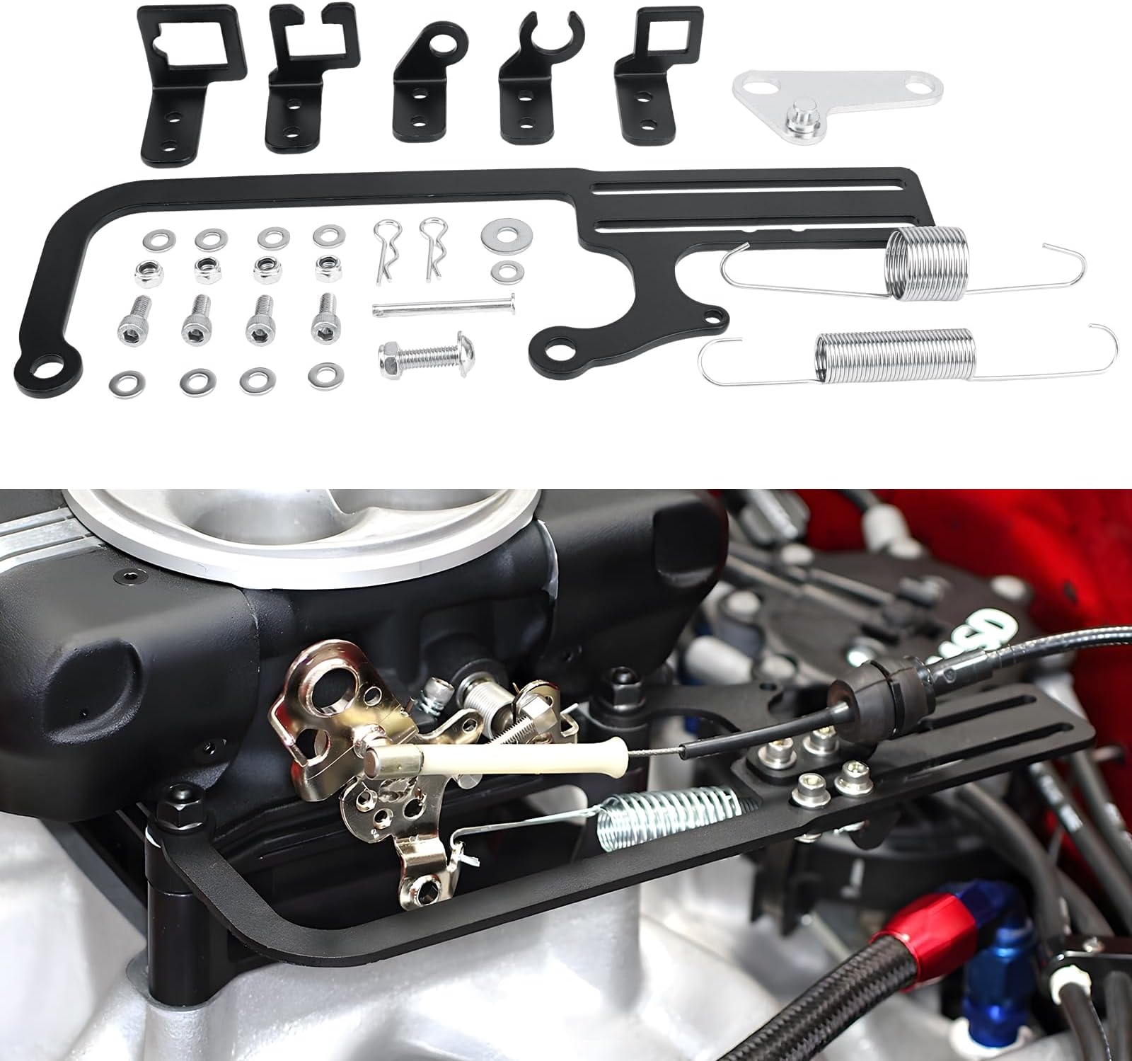 Amazon.com: 304147 EZ EFI Cable Mount Kit Carburetor Throttle Cable Mount for GM 700R4 transfer ...