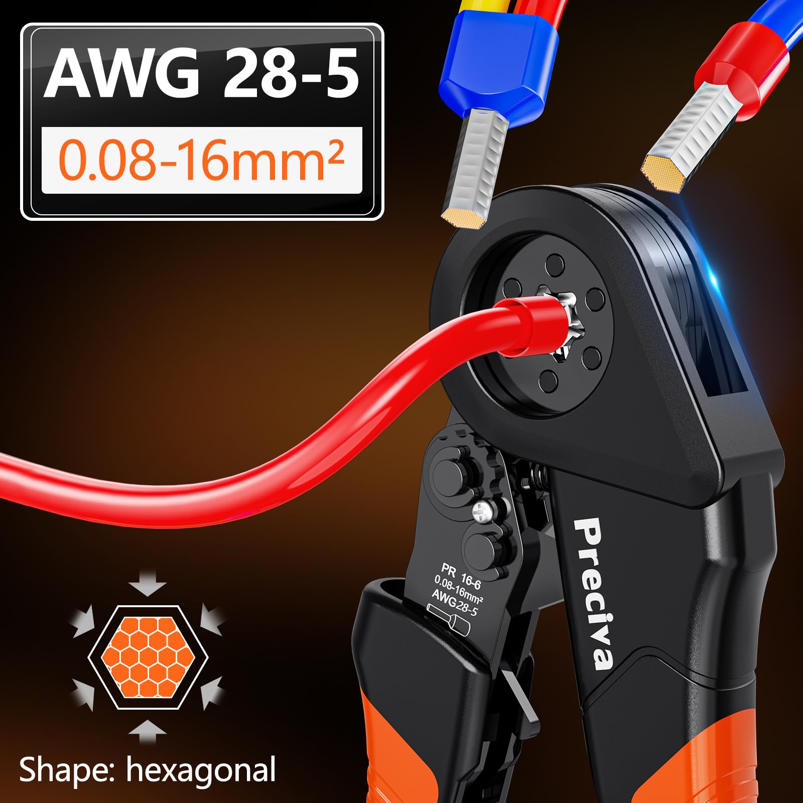 Snapklik.com : Preciva Ferrule Crimping Tool Kit - AWG 28-5 (0.08-16mm2 ...