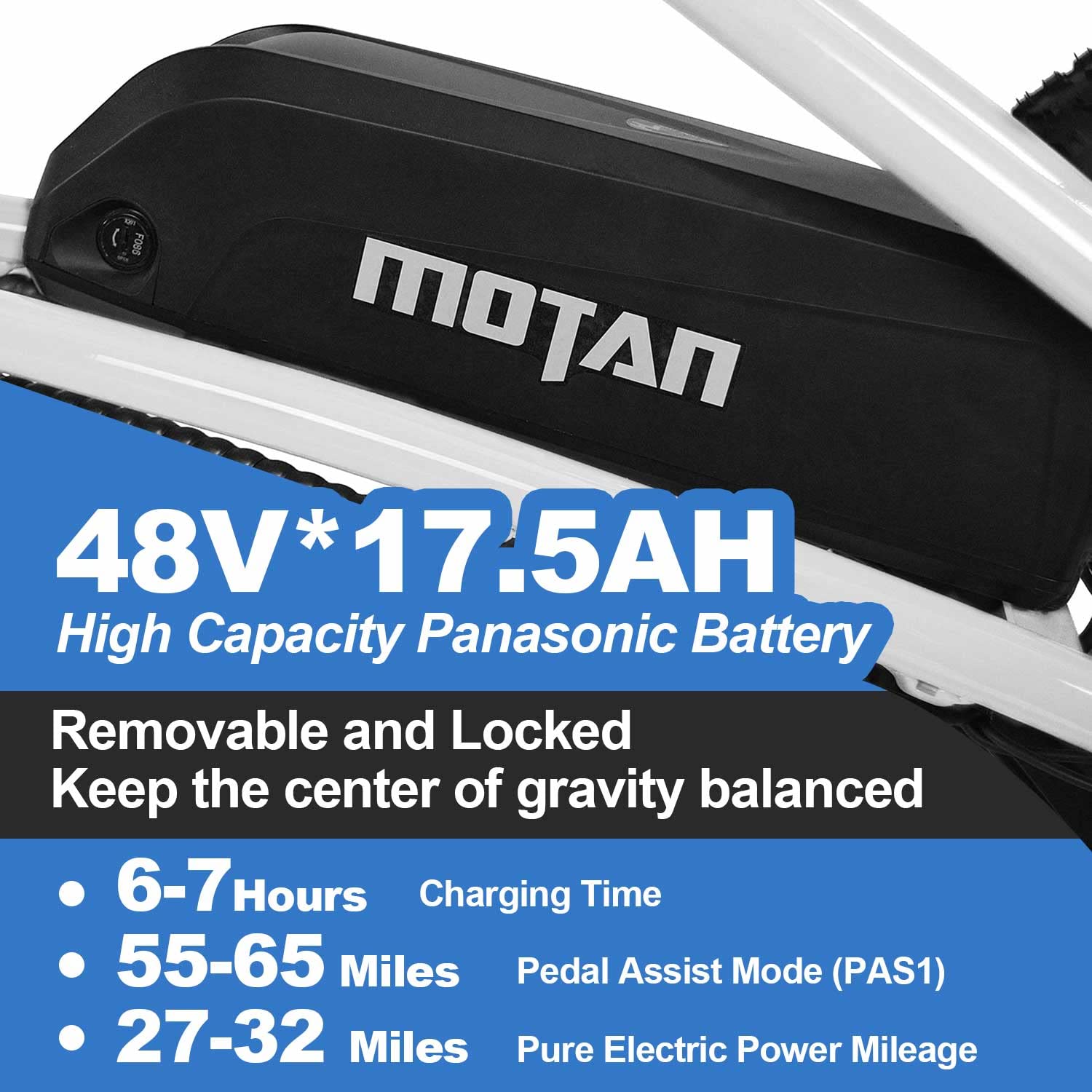 Addmotor Motan Electric Tricycle Adults, 750W 48V 17.5Ah Removable ...