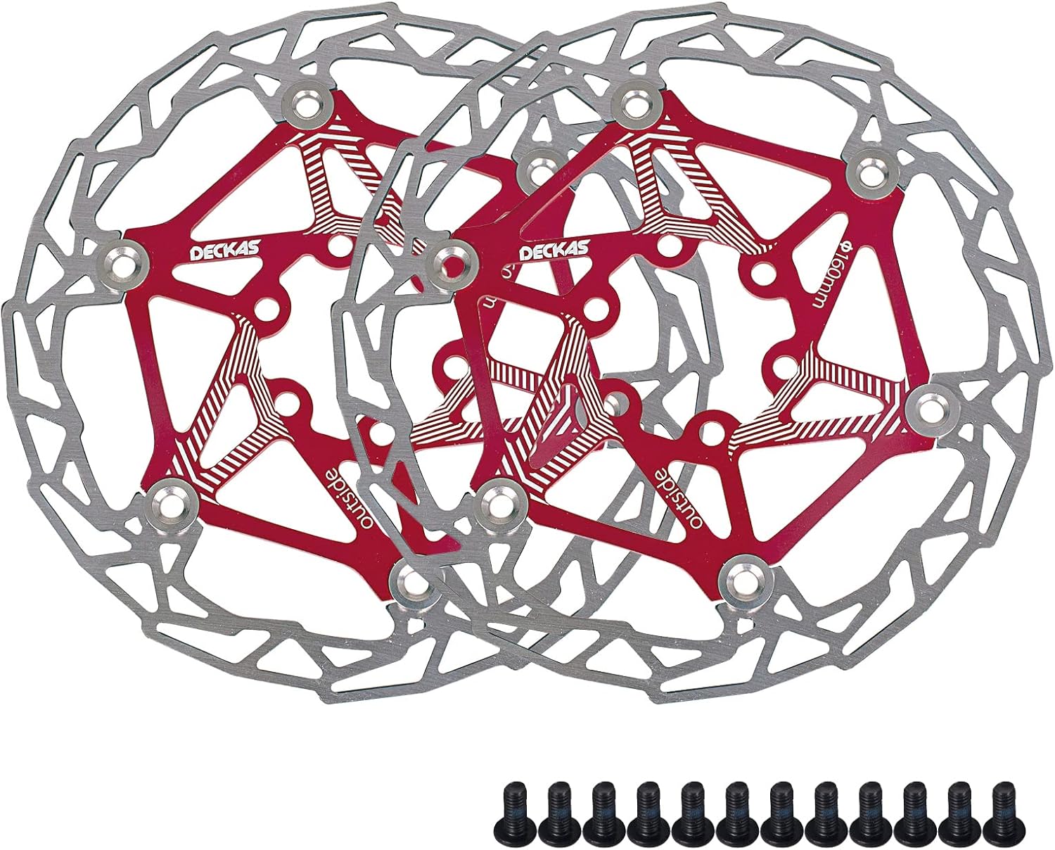 Amazon.com: Enjcyling Bicycle Disc Brakes Rotor, 160mm&180mm Opition ...