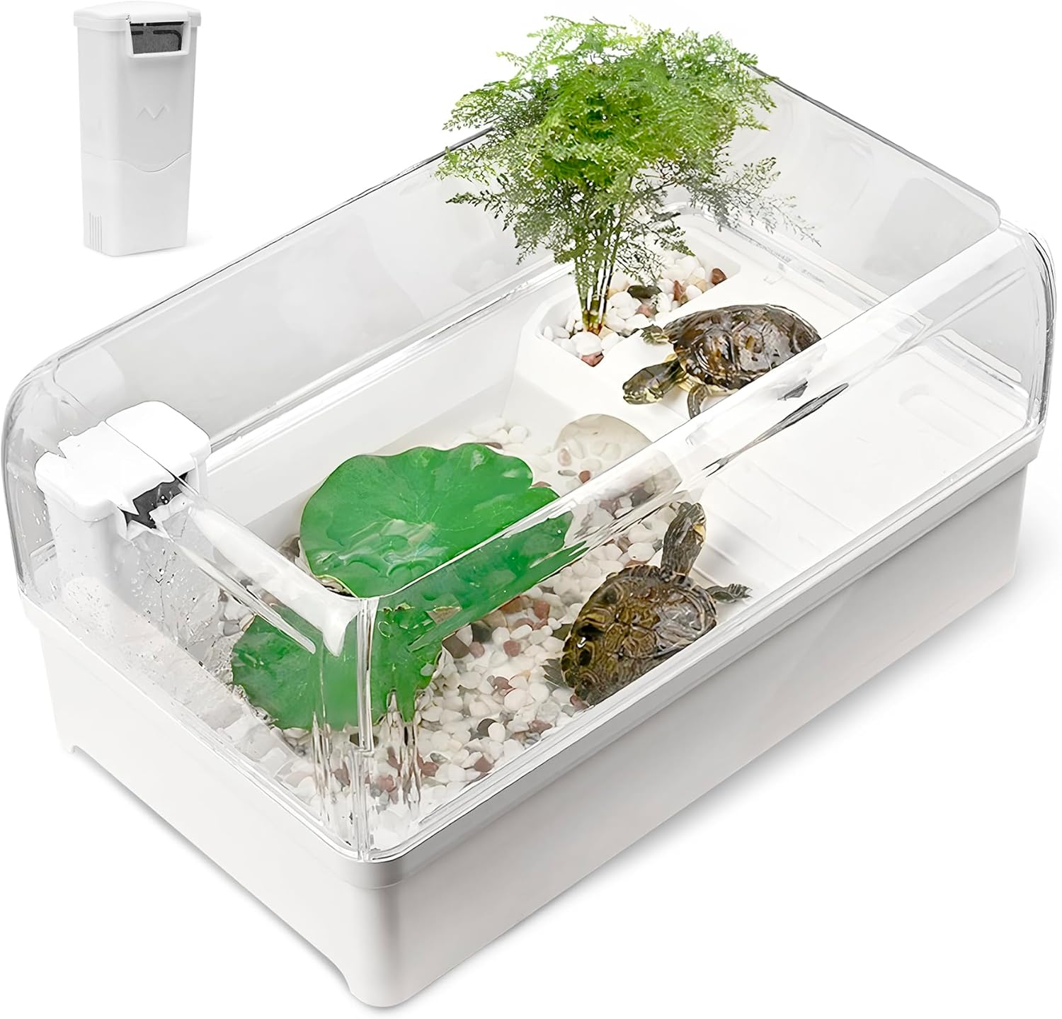 Amazon.com : AZV Turtle Tank Habitat Kit,Aquatic Tortoise Enclosure ...