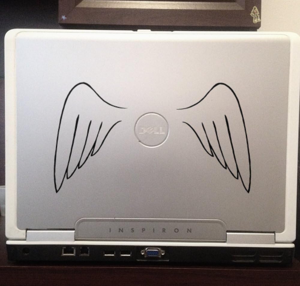 Amazon.com: Angel wings decal sticker car truck window black 6x6 inches ...