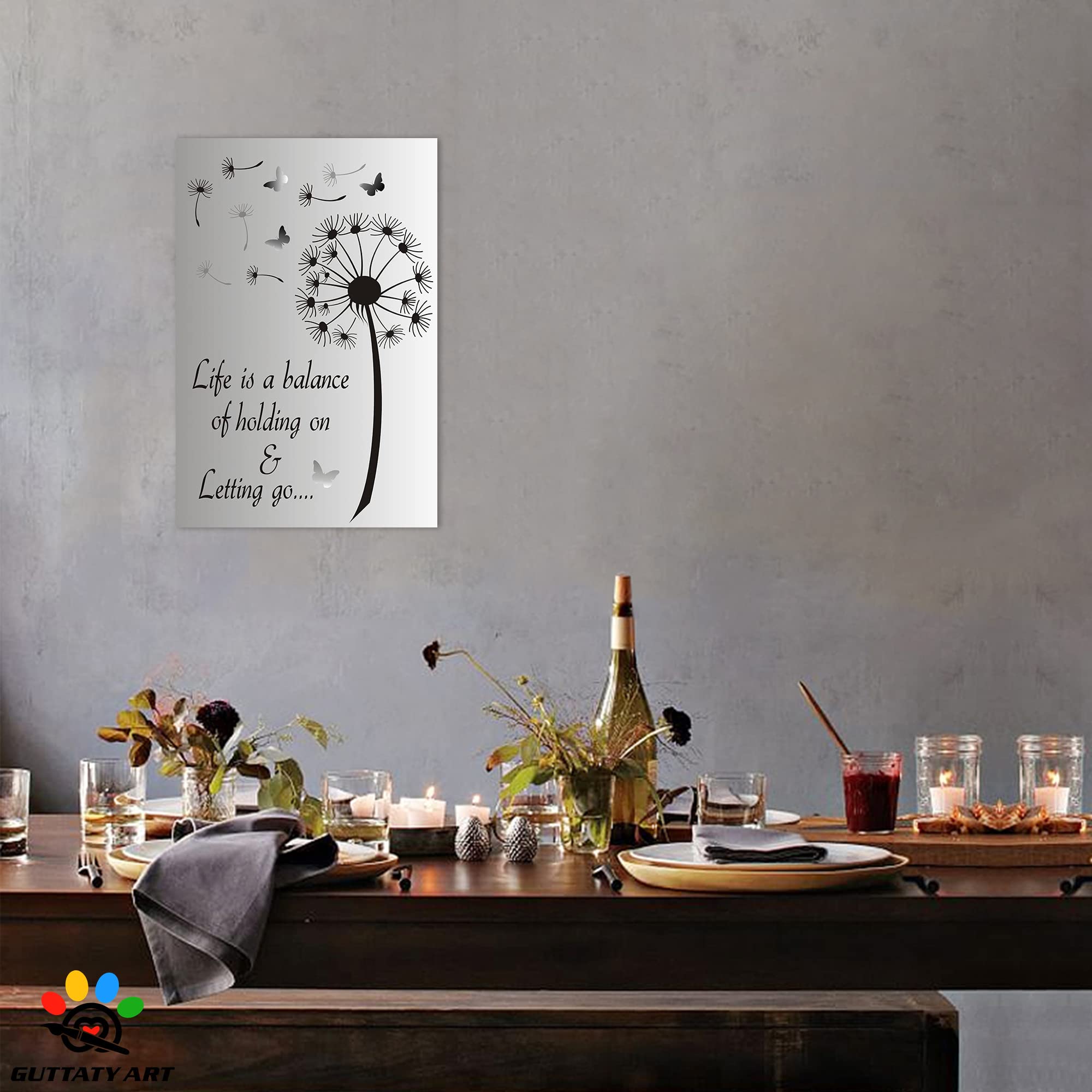 Dandelion Art Quote Dandelion Quotes Canvas Wall Art, Inspirational