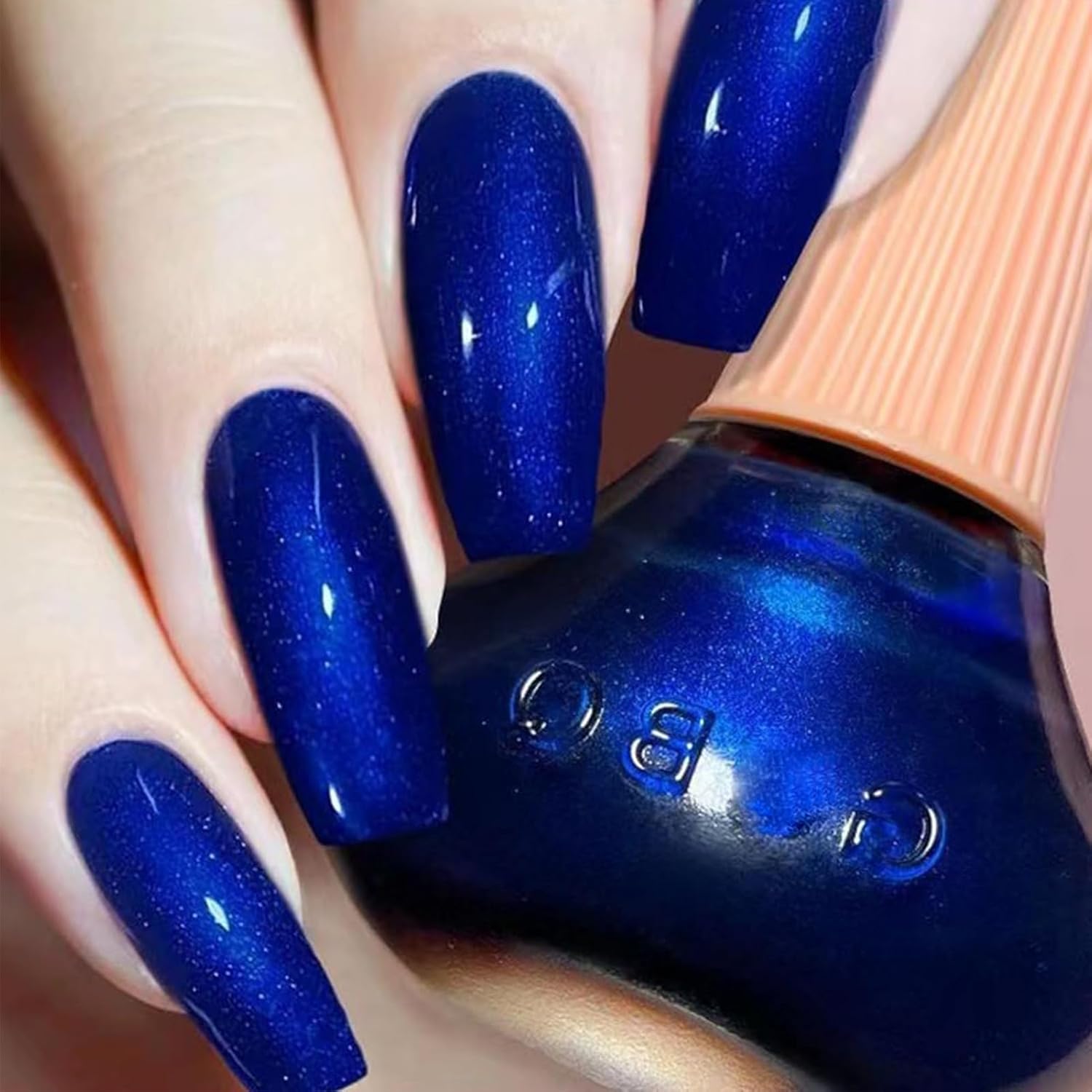 Amazon.com : ASMAYSA Air Dry Royal Blue Gel Nail Polish - Quick Dry ...