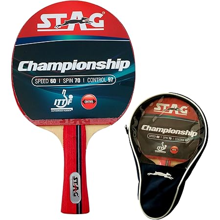 Stag 5 Star Table Tennis (T.T) Racket| Premium ITTF Approved Rubber ...