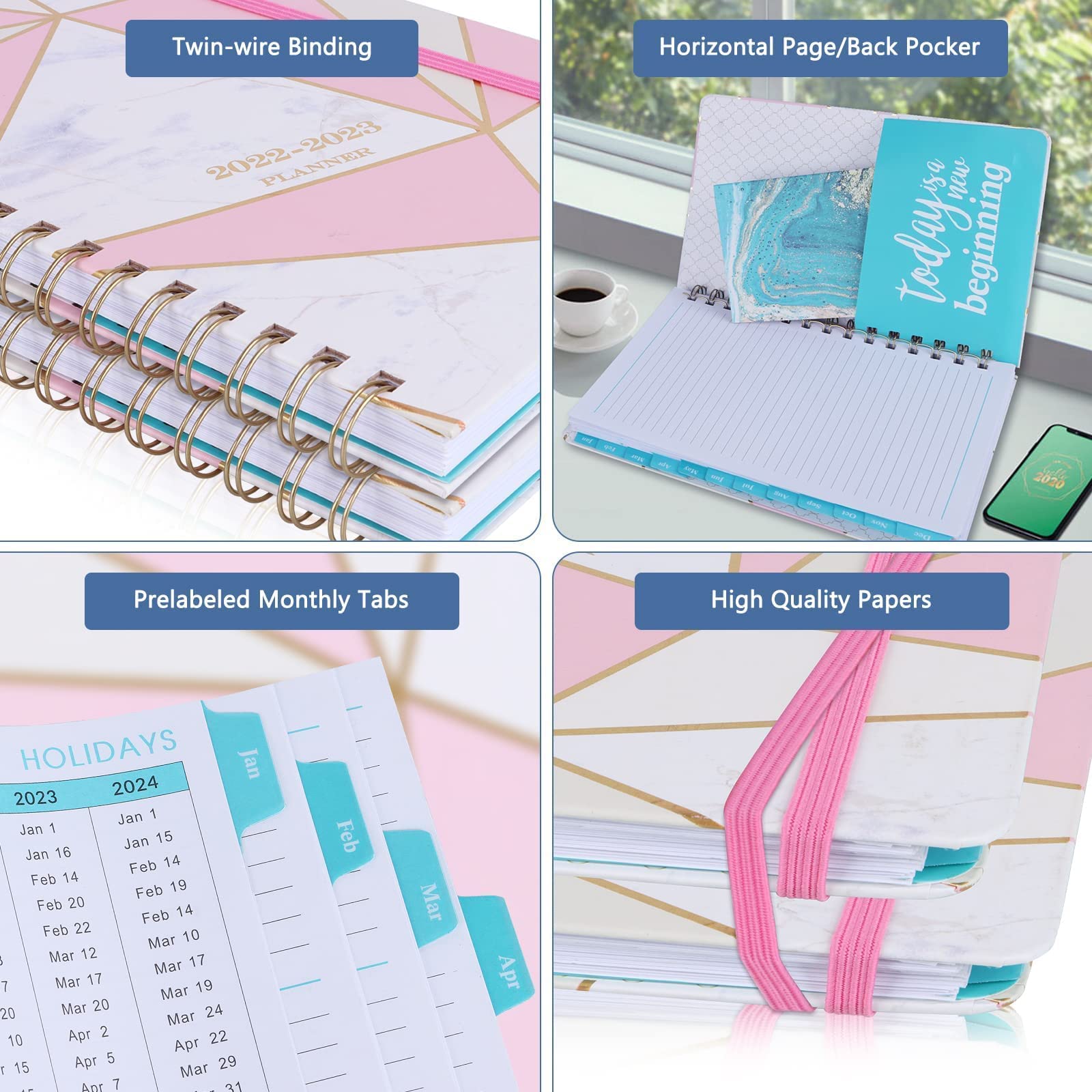 Planner 2022-2023 - Calendar 2022, Daily Planner Weekly & Monthly ...