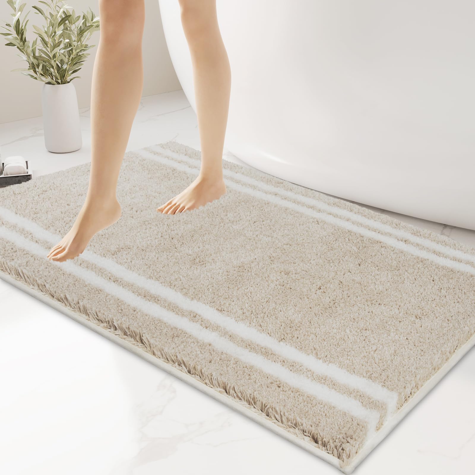 Amazon.com: PURRUGS Non-Slip Bathroom Rug 30" x 46" - Super Absorbent ...