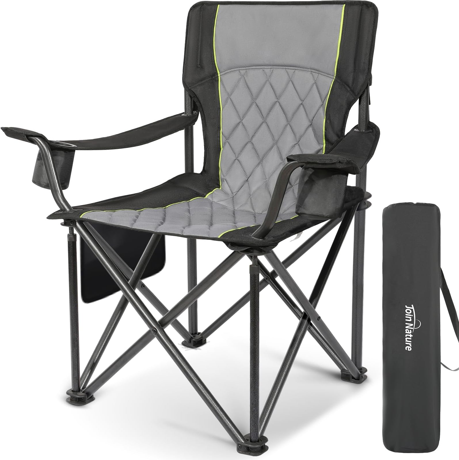 Amazon.com: Camphor Designs Heavy Duty Portable Folding Camping Chair ...