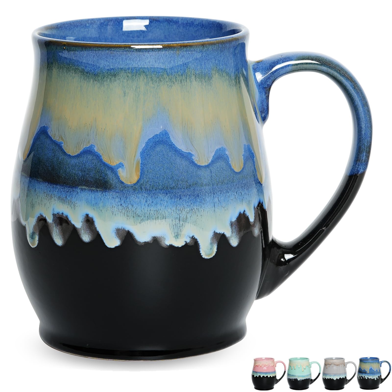 Amazon.com: Bosmarlin Extra Large Ceramic Coffee Mug, 25 Oz, Dishwasher ...