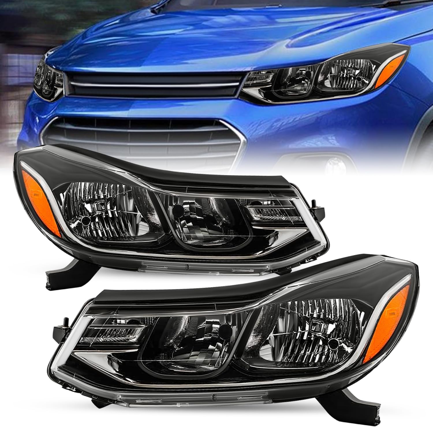 Amazon.com: SOCKIR Fit for 2017-2022 Chevy Trax Headlight Assembly ...