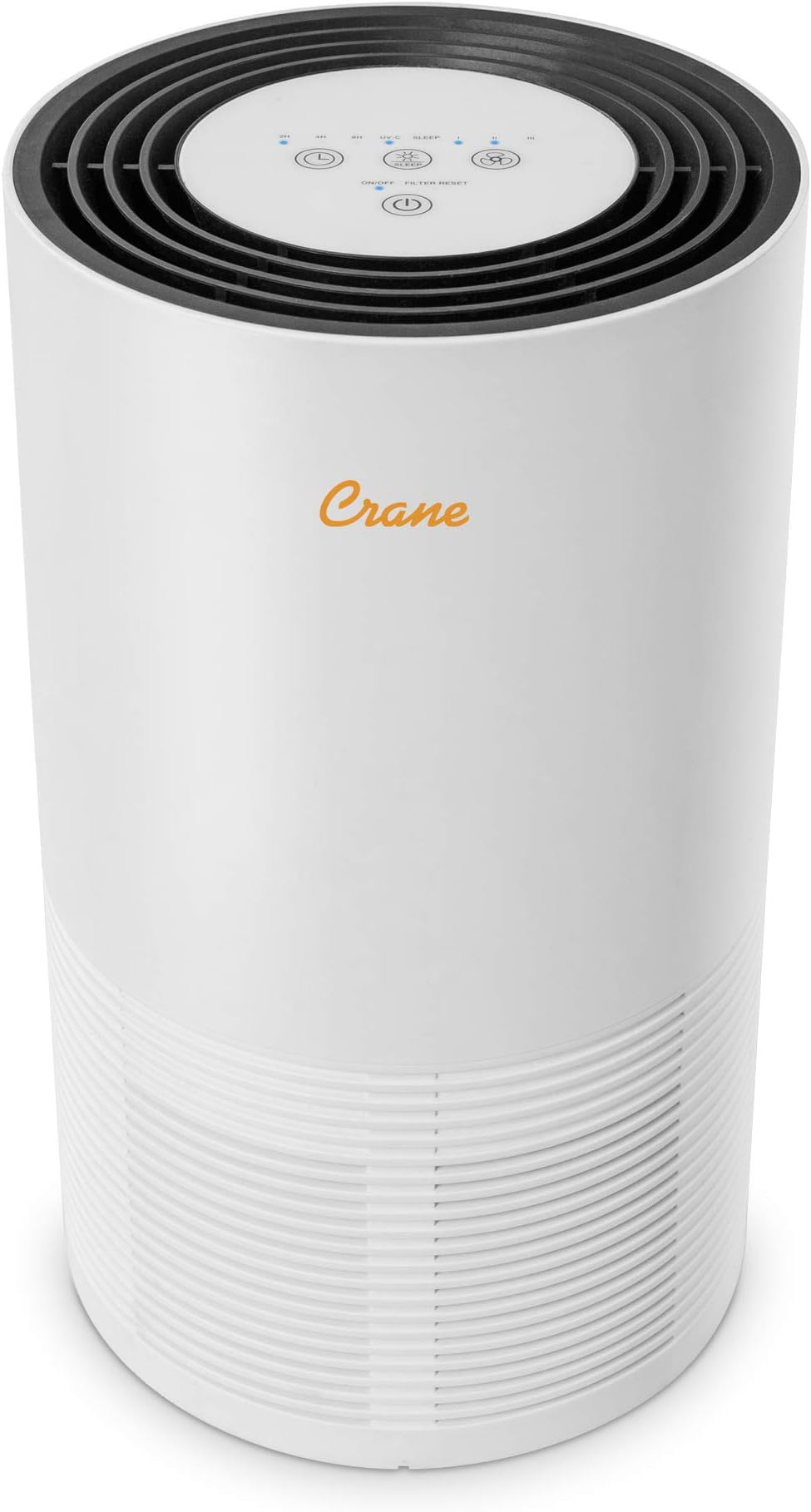 Amazon.com: Crane Air Purifier with True HEPA Filter, Germicidal UV ...