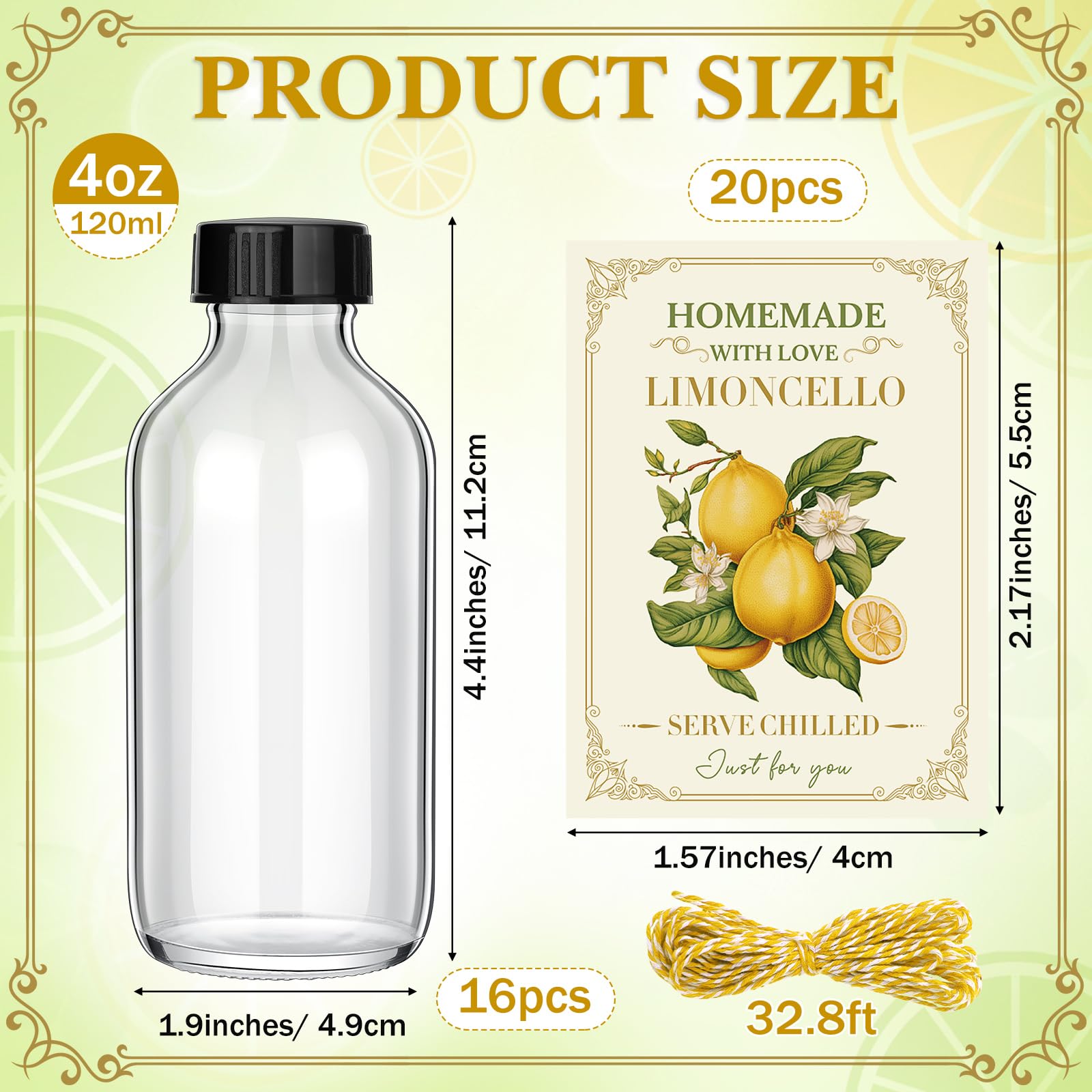 Snapklik.com : Suclain 16 Pack 4 Oz Mini Limoncello Glass Boston Round ...