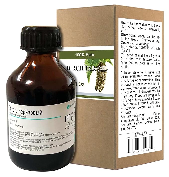 Amazon.com: Russian Birch Tar Oil 40ml/1.35 Fl Oz : Health & Household