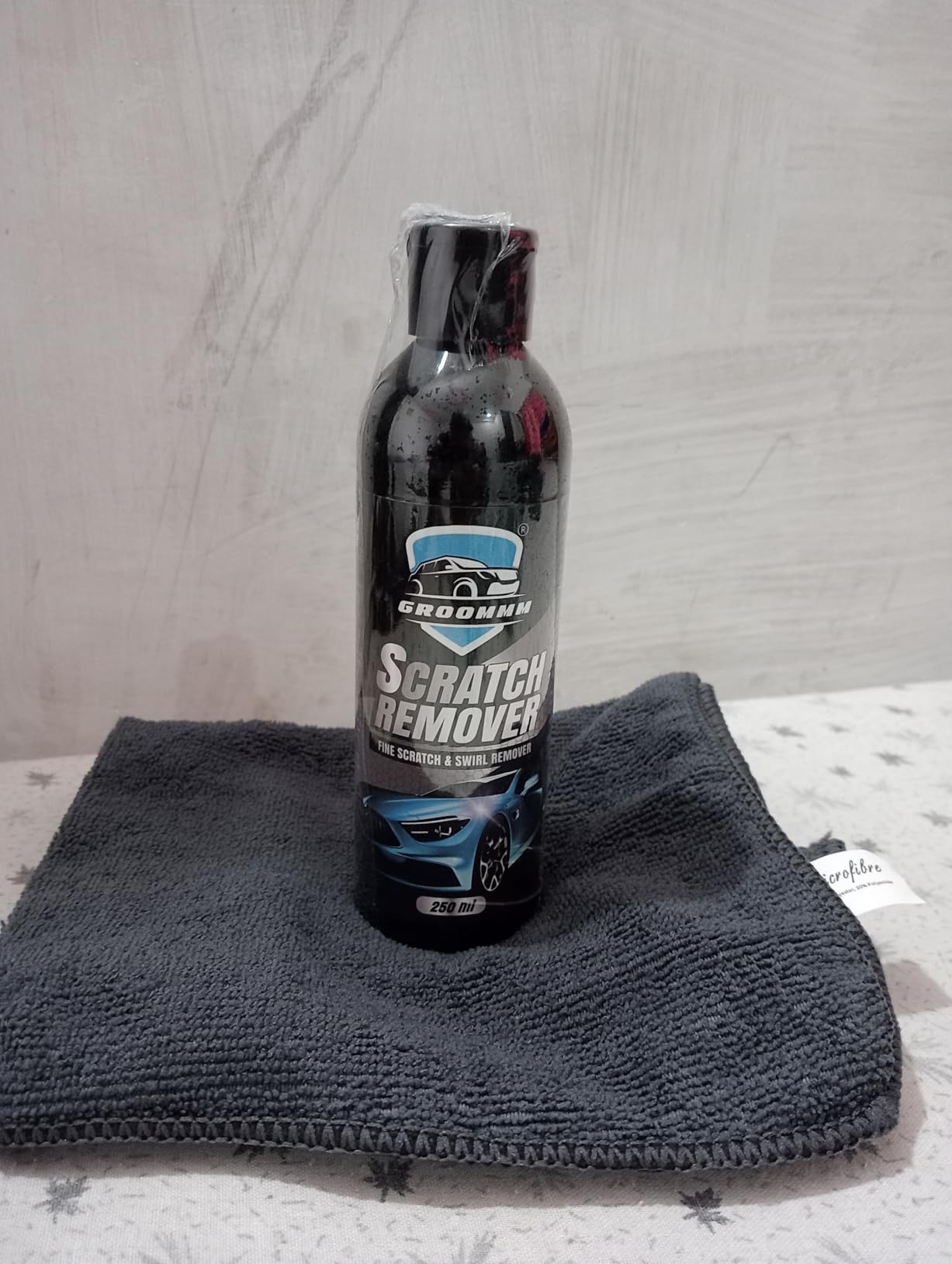 Groommm Car Scratch Remover with Microfiber Cloth | white car scratch ...