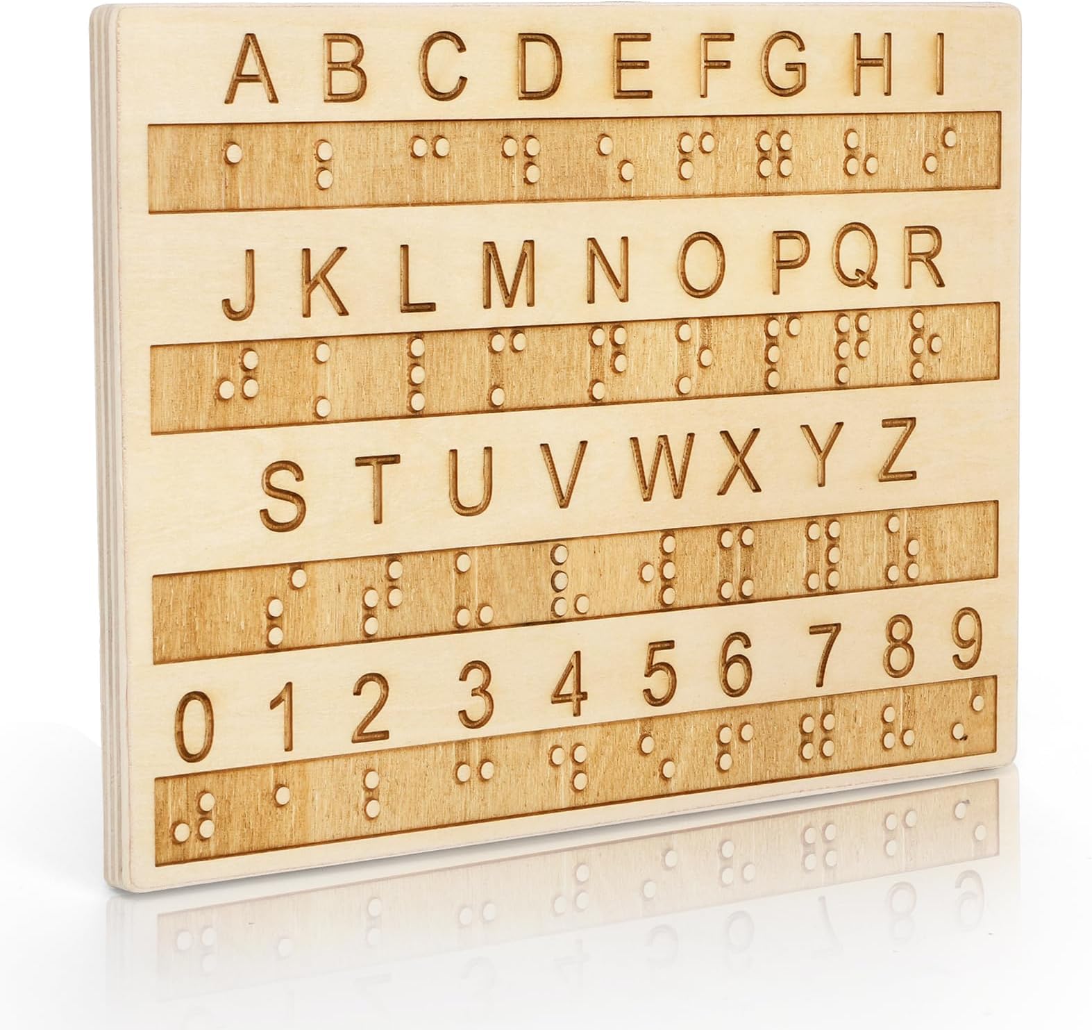 Amazon.com: Trandraft Wood Braille Fingerboard with 4 Line 28 Cells ...