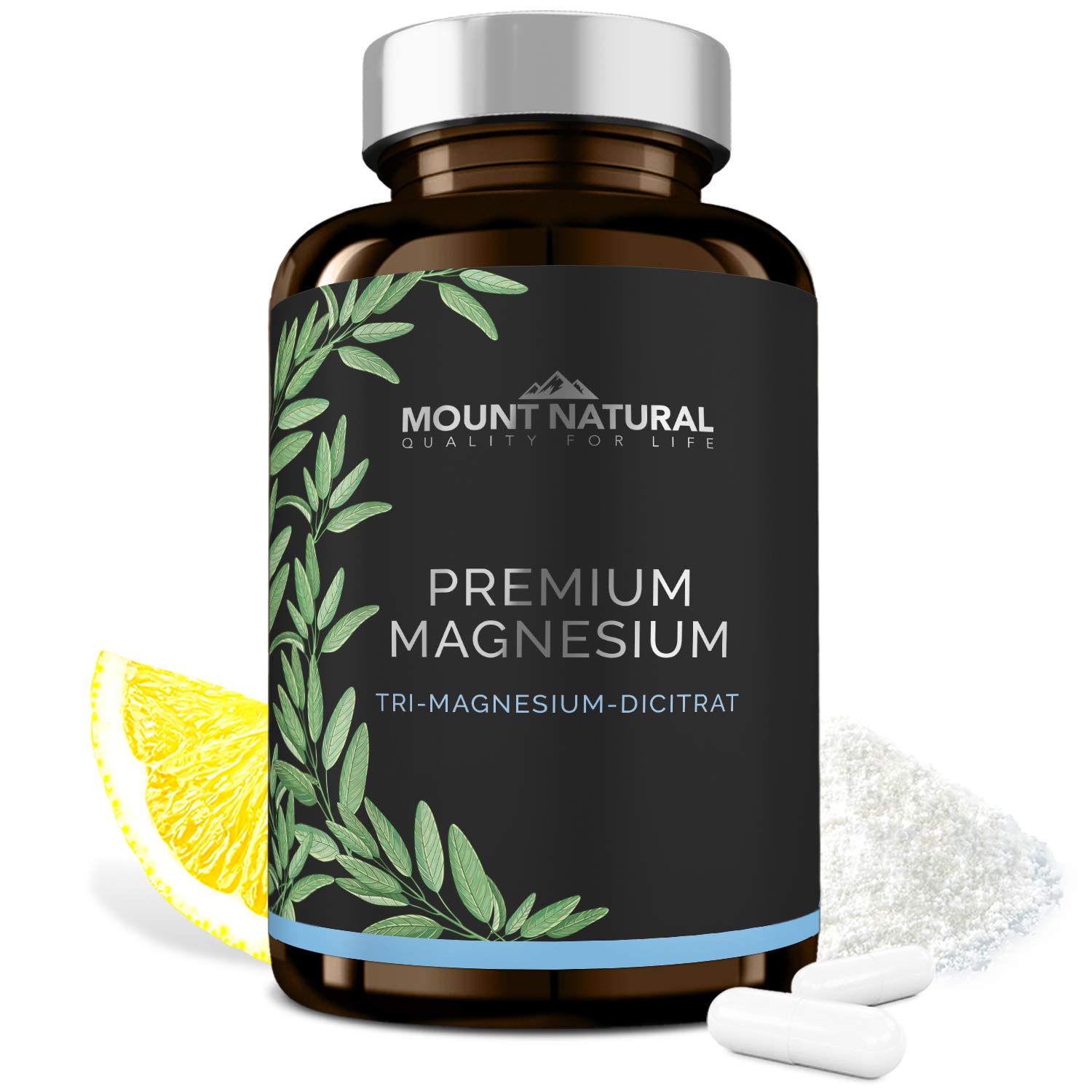 Mount Natural Premium Magnesium 180 Capsules - 2010 mg Magnesium ...