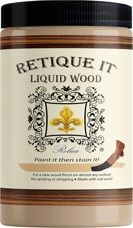 Retique It Liquid Wood - Light Wood Quart - Paint it Then Stain it ...