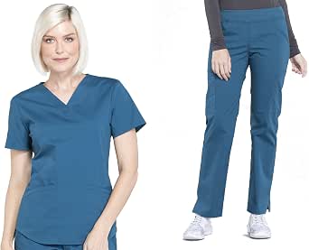 Amazon.com: Conjunto de ropa quirúrgica para mujer WW665, camiseta con ...
